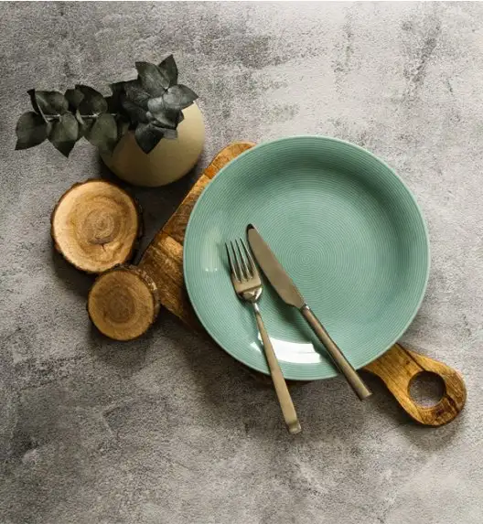 LUBIANA MODERN ETO K5 12x Talerz obiadowy 25 cm / morski / porcelana ...