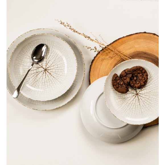 LUBIANA BOSS KERAJET | 104 KJ LEAF | Serwis obiadowy 12/36 elementów ...