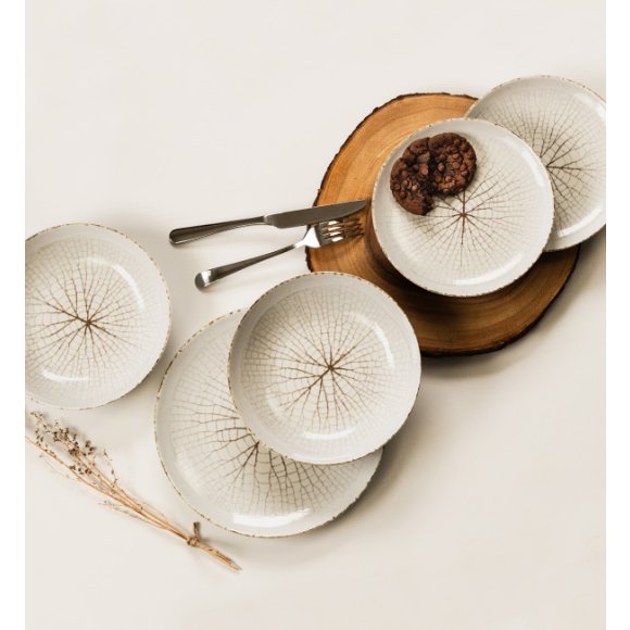 LUBIANA BOSS KERAJET | 104 KJ LEAF | Serwis obiadowy 12/36 elementów ...